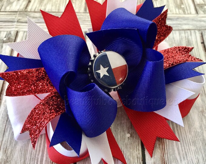 Texas Cheer Bow - Etsy