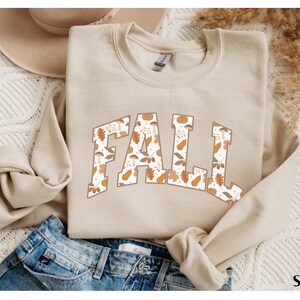 Fall Leaves Sweatshirt Fall Crewneck Autumn Sweatshirt Thanksgiving ...