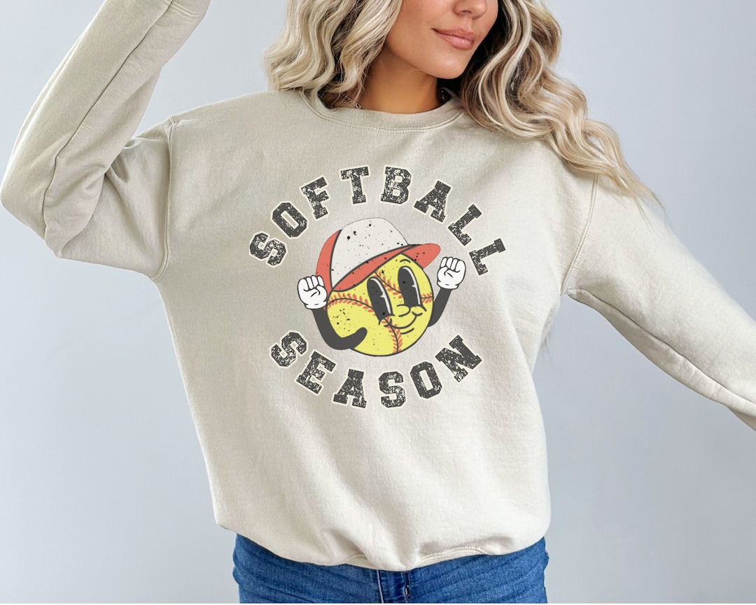 Womens Softball Sweatshirt Softball Mom Crewneck Softball Pullover ...