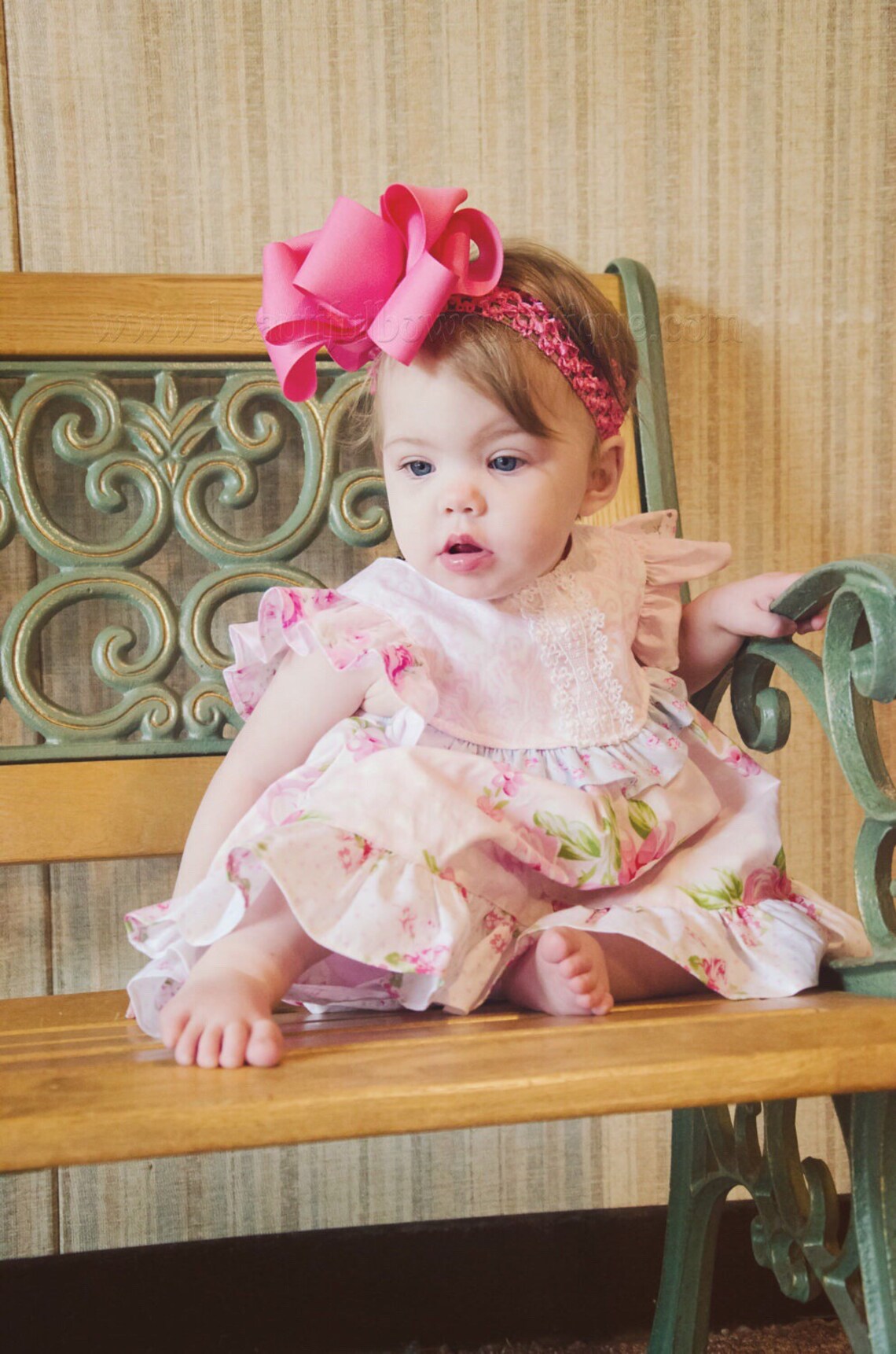 Large Bubblegum Pink Baby Headbandhot Pink Hairbowshot Pink - Etsy