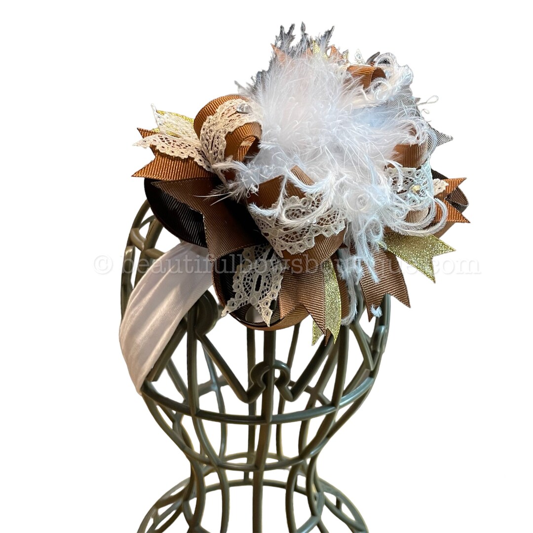 Vintage Cowgirl Pageant Bow With Rhinestones and Lace Fall Girls Bows ...