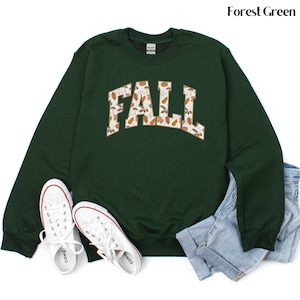 Fall Leaves Sweatshirt Fall Crewneck Autumn Sweatshirt Thanksgiving ...