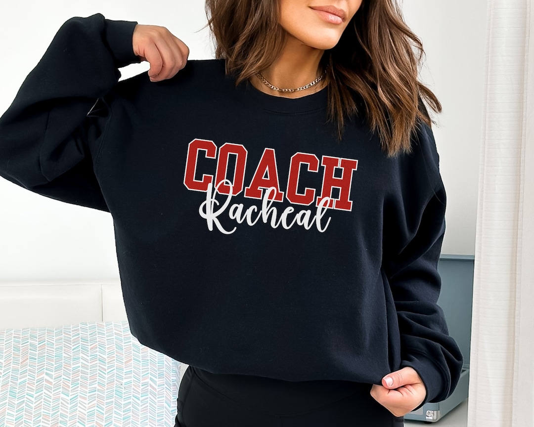 Personalized Coach Sweatshirt Custom Coach Gift Cheer Coach Sweater ...