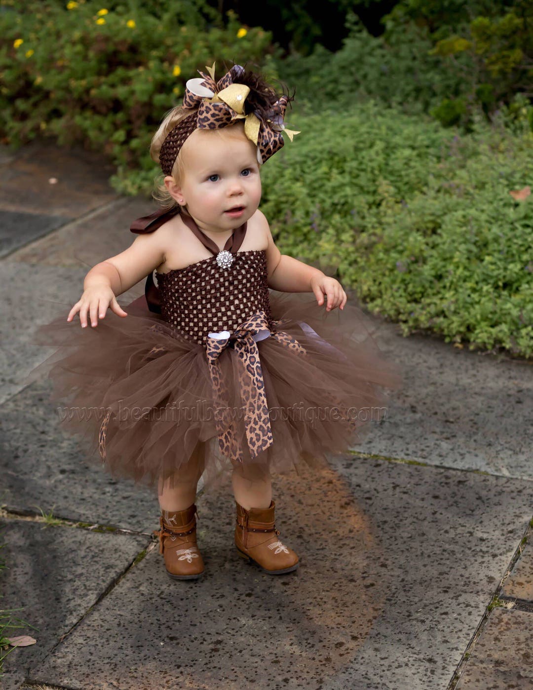 Brown Tutu Dress,brown Tulle Baby Dress,leopard Brown Baby Tutu Dress ...