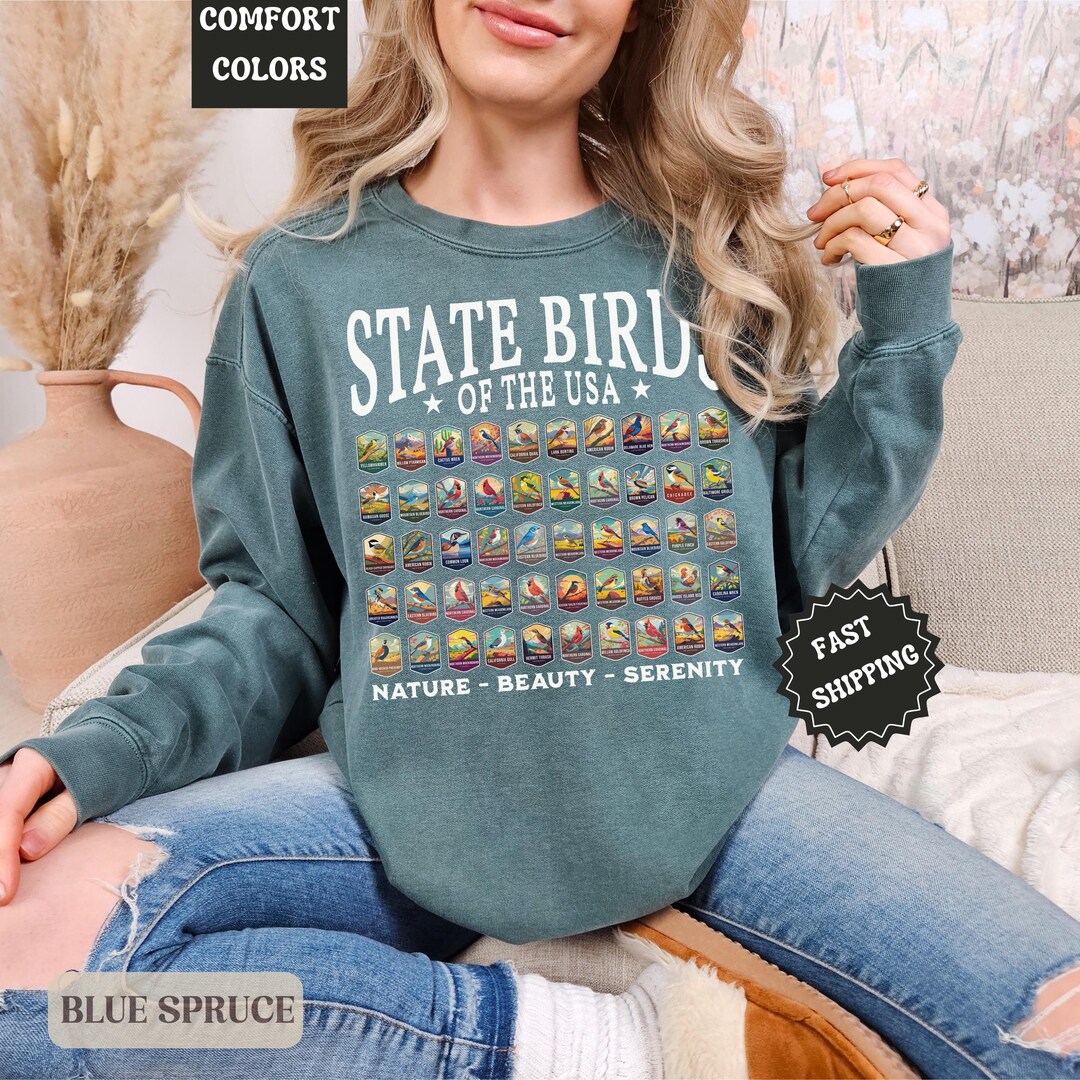 Bird Lover Sweatshirt Comfort Colors Bird Nerd Shirt Bird Watcher Shirt ...