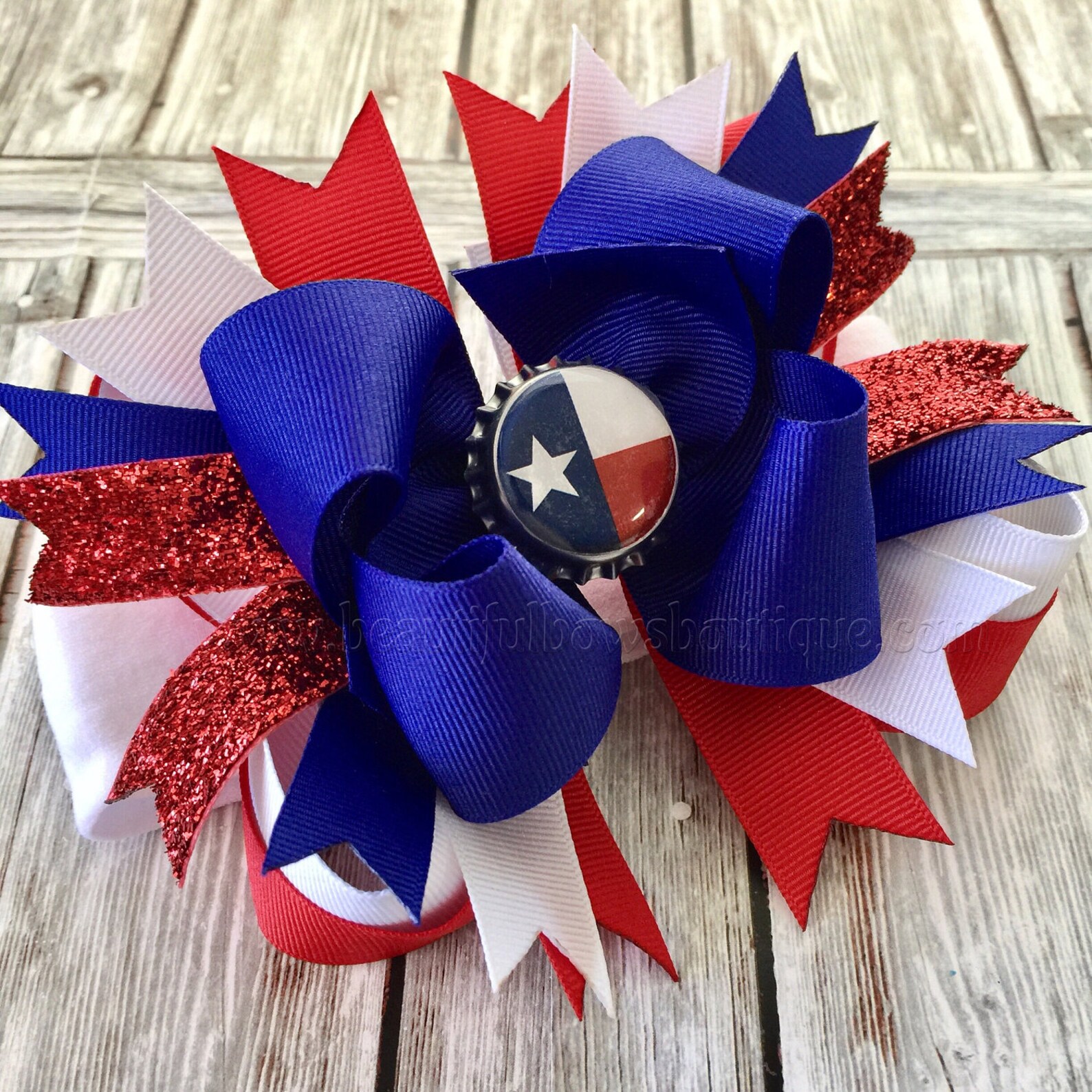 Texas Baby HeadbandTexas Flag Hair BowState Baby BowNewborn | Etsy