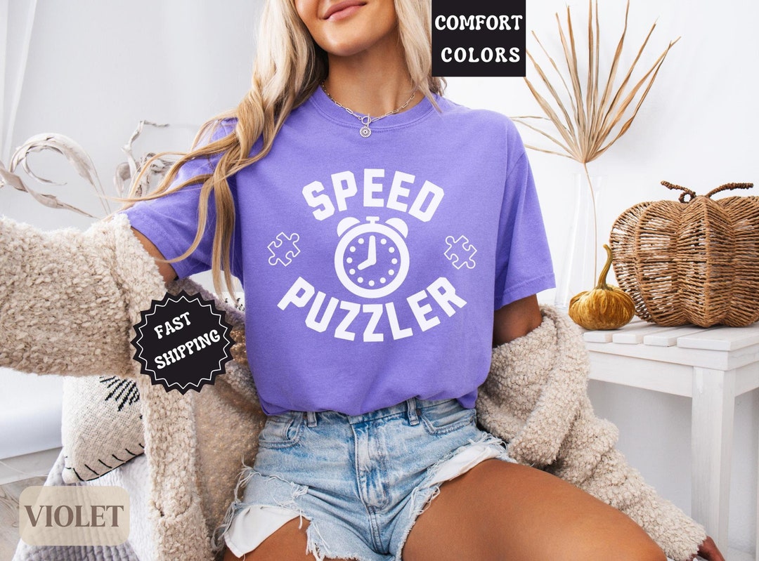 Unisex Puzzle Lover Shirt Comfort Colors Speed Puzzle Lover Gift Puzzle ...
