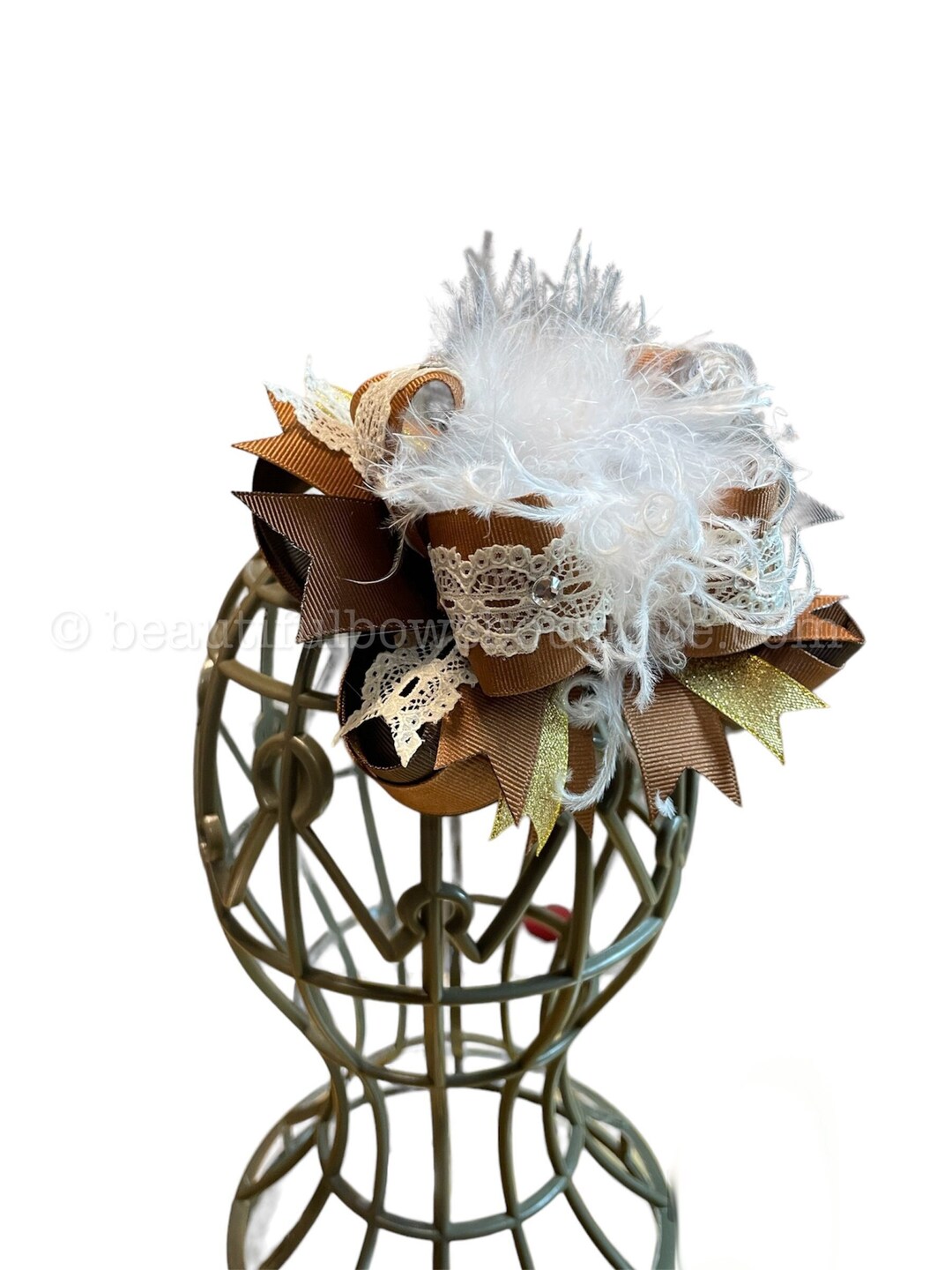 Vintage Cowgirl Pageant Bow With Rhinestones and Lace Fall Girls Bows ...