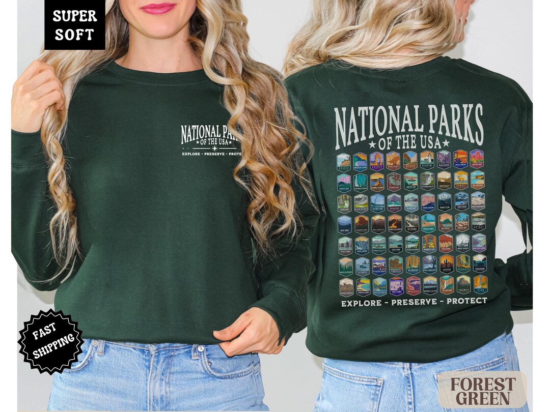 National Parks Shirt US National Park Camping Gift for Family Trip ...