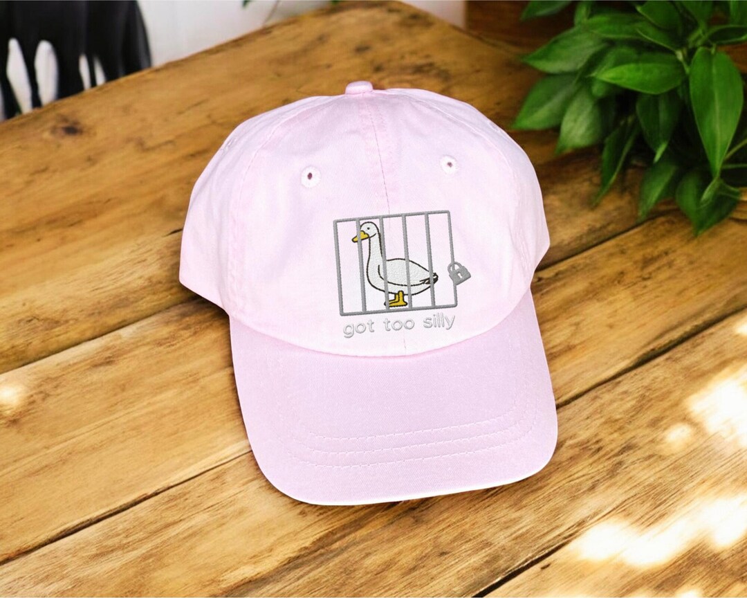 Kids Embroidered Hat Silly Goose Hat Got Too Silly Hat Goose Unisex ...