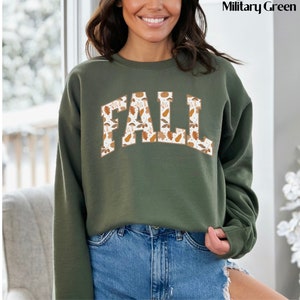 Fall Leaves Sweatshirt Fall Crewneck Autumn Sweatshirt Thanksgiving ...