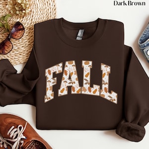 Fall Leaves Sweatshirt Fall Crewneck Autumn Sweatshirt Thanksgiving ...