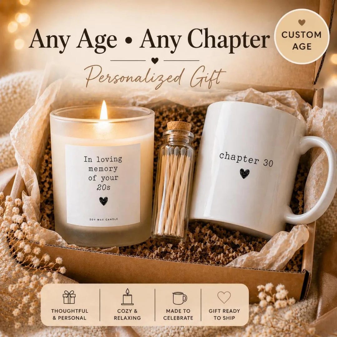 Personalized Birthday Gift Box for Her, Custom Milestone Gift, Chapter ...