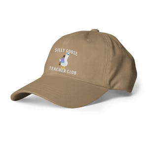 Embroidered Cute Teacher Hat Adjustable Silly Goose Unisex Hat Teacher ...