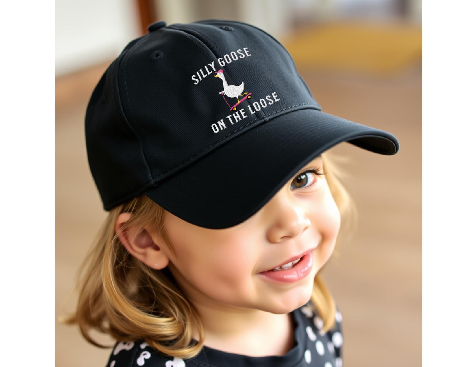 Kids Embroidered Hat Silly Goose Hat Silly Goose on the Loose Hat Goose ...