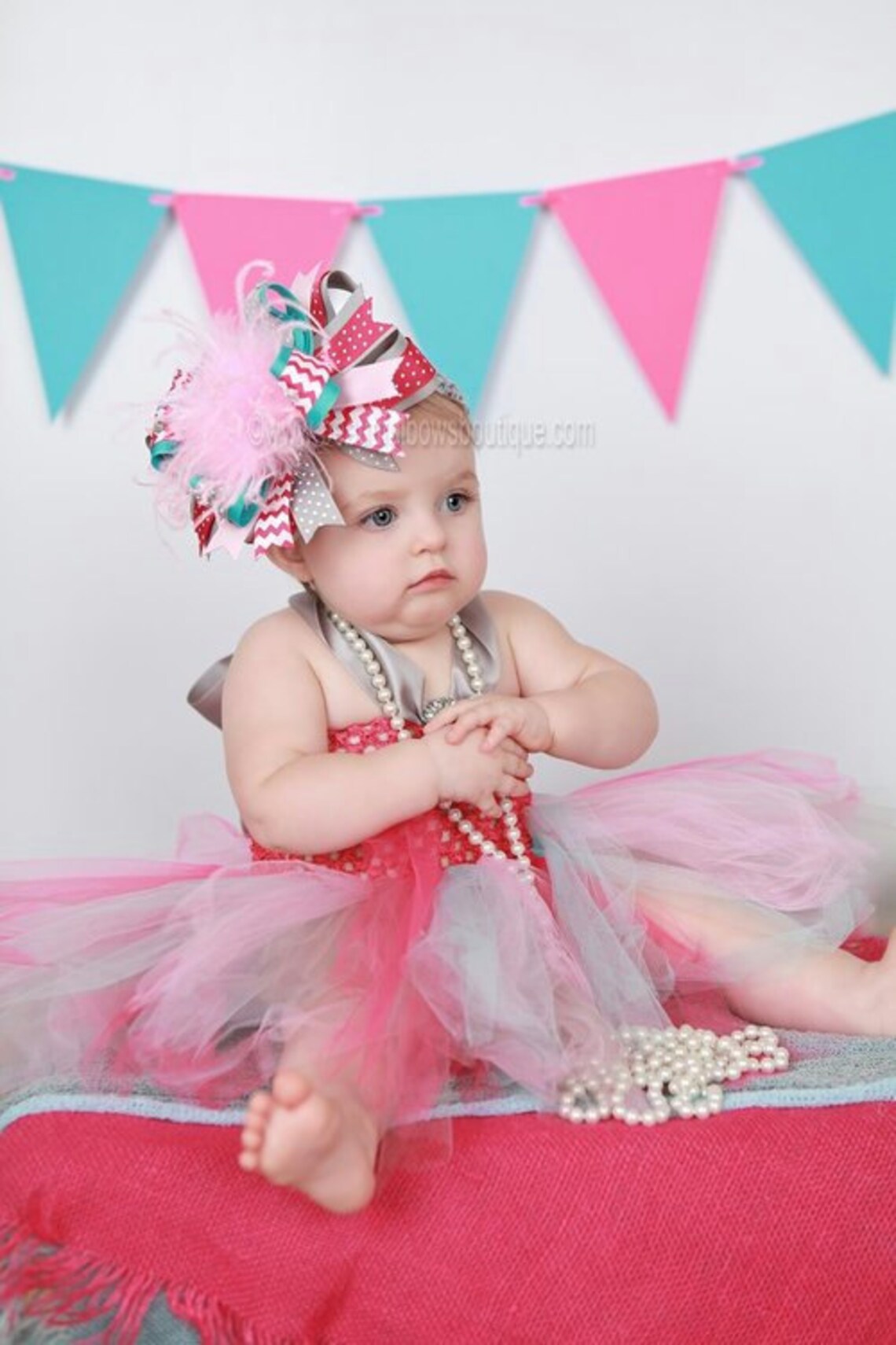 Baby Tutu Dress and Bow Setbirthday Baby Tutu Dress1st - Etsy