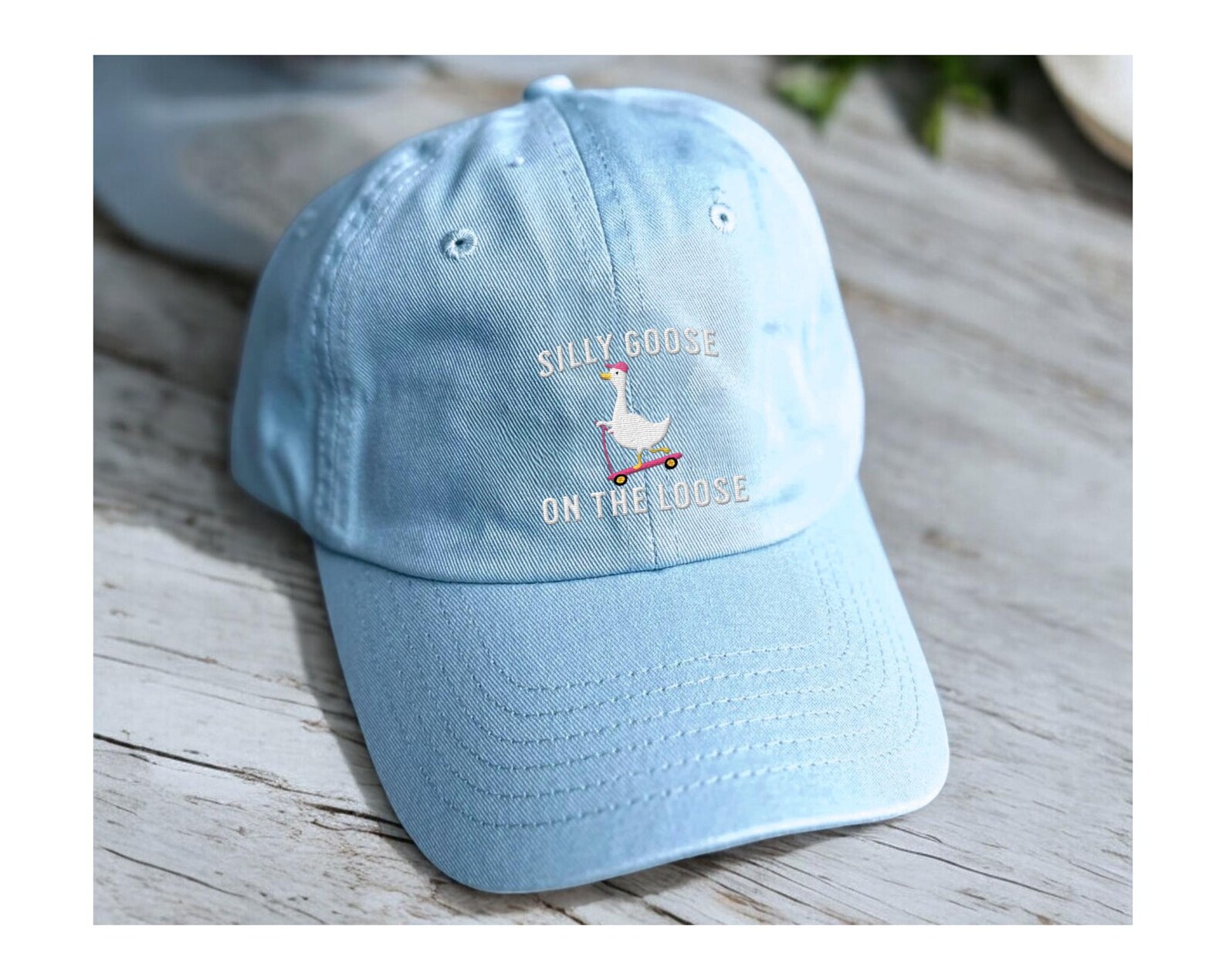 Kids Embroidered Hat Silly Goose Hat Silly Goose on the Loose Hat Goose ...