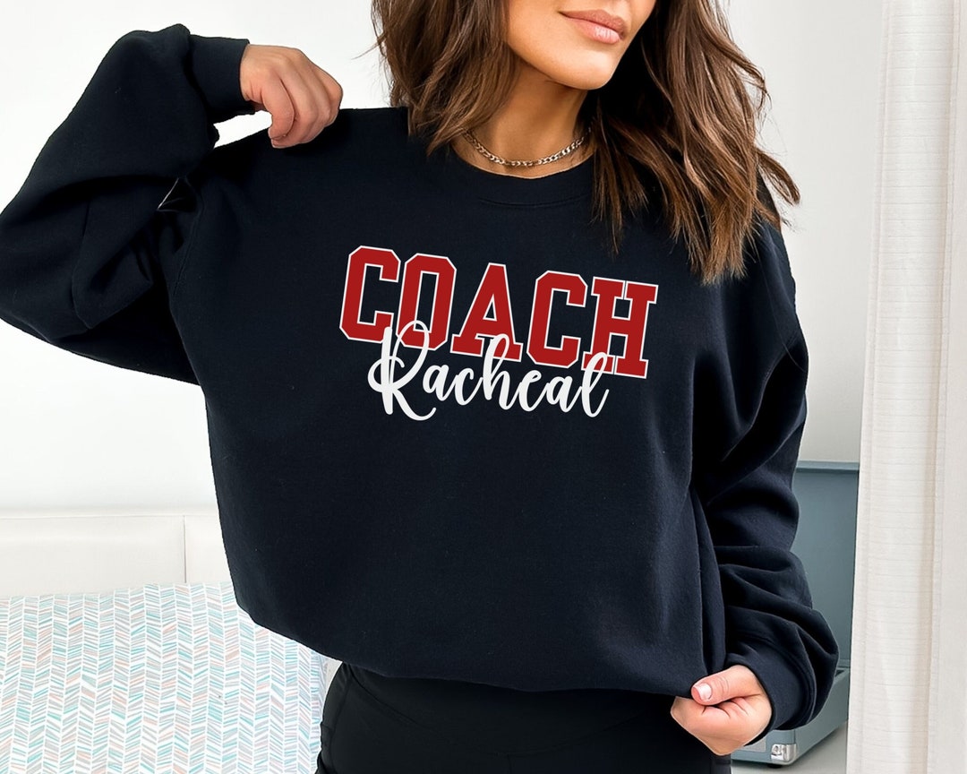 Personalized Coach Sweatshirt Custom Coach Gift Cheer Coach Sweater ...