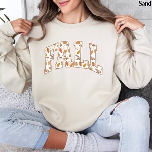 Fall Leaves Sweatshirt Fall Crewneck Autumn Sweatshirt Thanksgiving ...