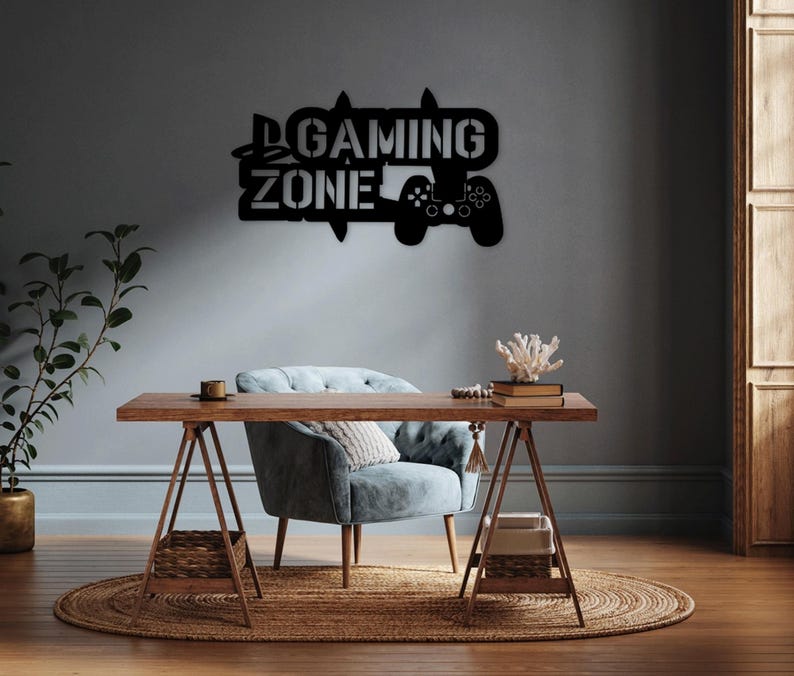 Gaming Zone Wall Art: Laser Cut SVG, CNC, Decal (digital Download) - Etsy