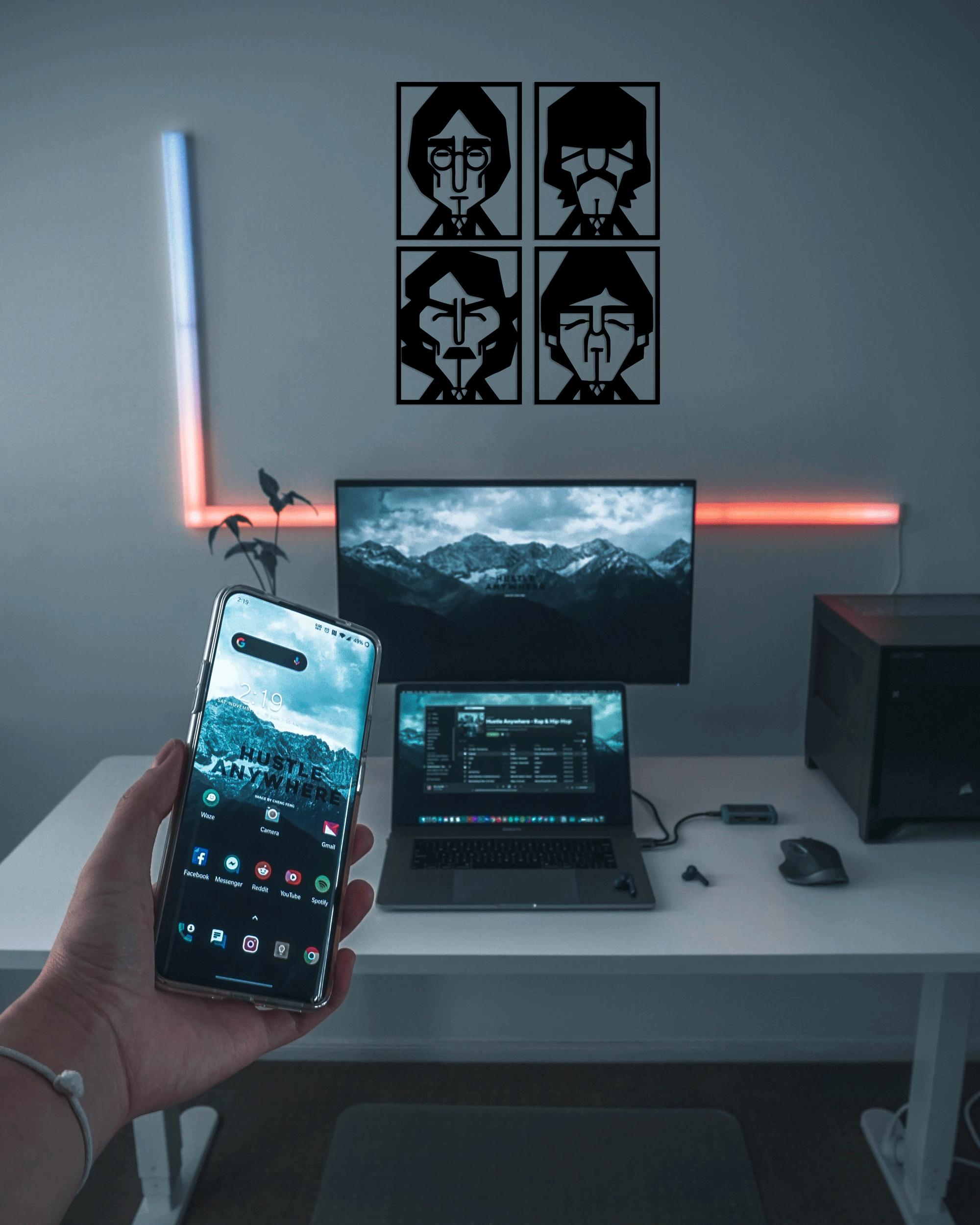 The Beatles Laser Cut SVG DXF Files - Pop Art Wall Sticker, Silhouette ...