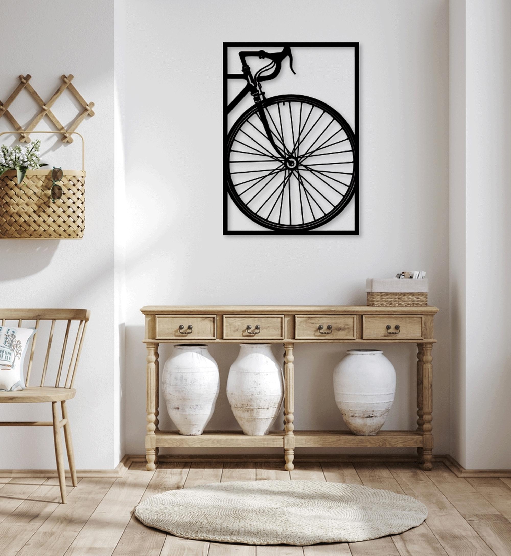 Bike Wheel Art Laser Cut SVG DXF Files - Wall Sticker, Engraving ...