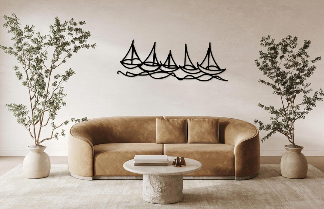 Segelboot Boot Laser geschnitten SVG DXF Dateien - Wandaufkleber ...