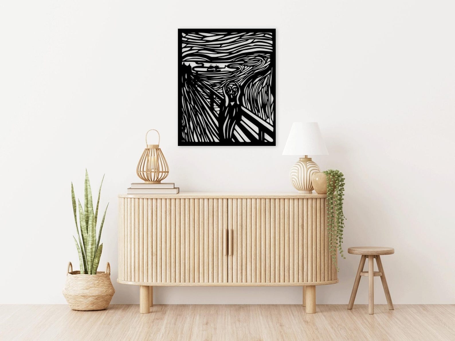 The Scream Laser Cut File: Munch Wall Art SVG DXF (digital Download) - Etsy