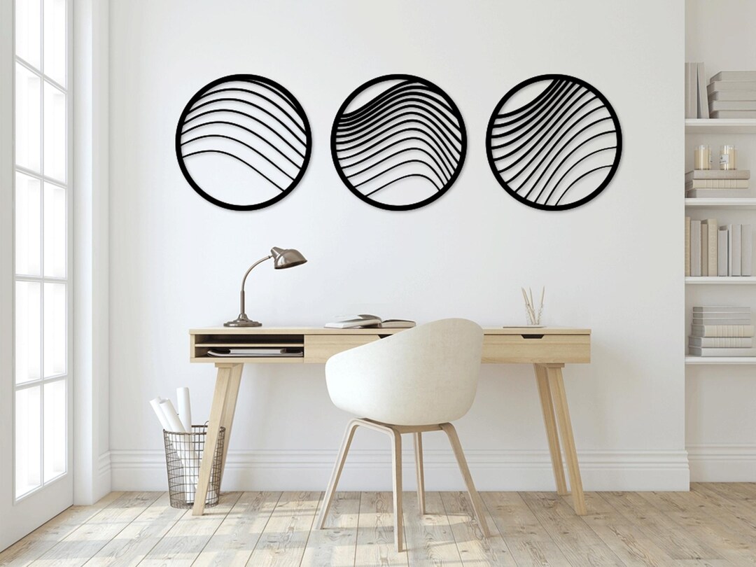 Wave Laser Cut Files: Wall Art, Engraving, Decal (digital Download) - Etsy