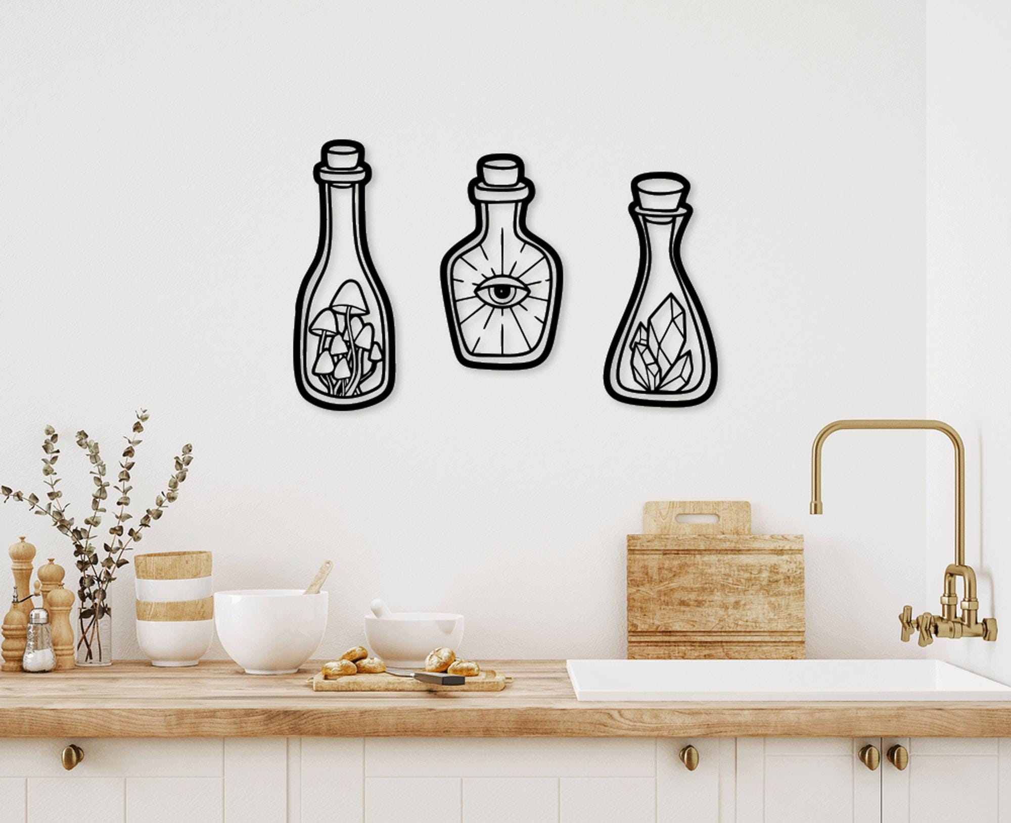 Magic Potion Laser Cut SVG DXF Files - Wall Sticker, Engraving Decal ...