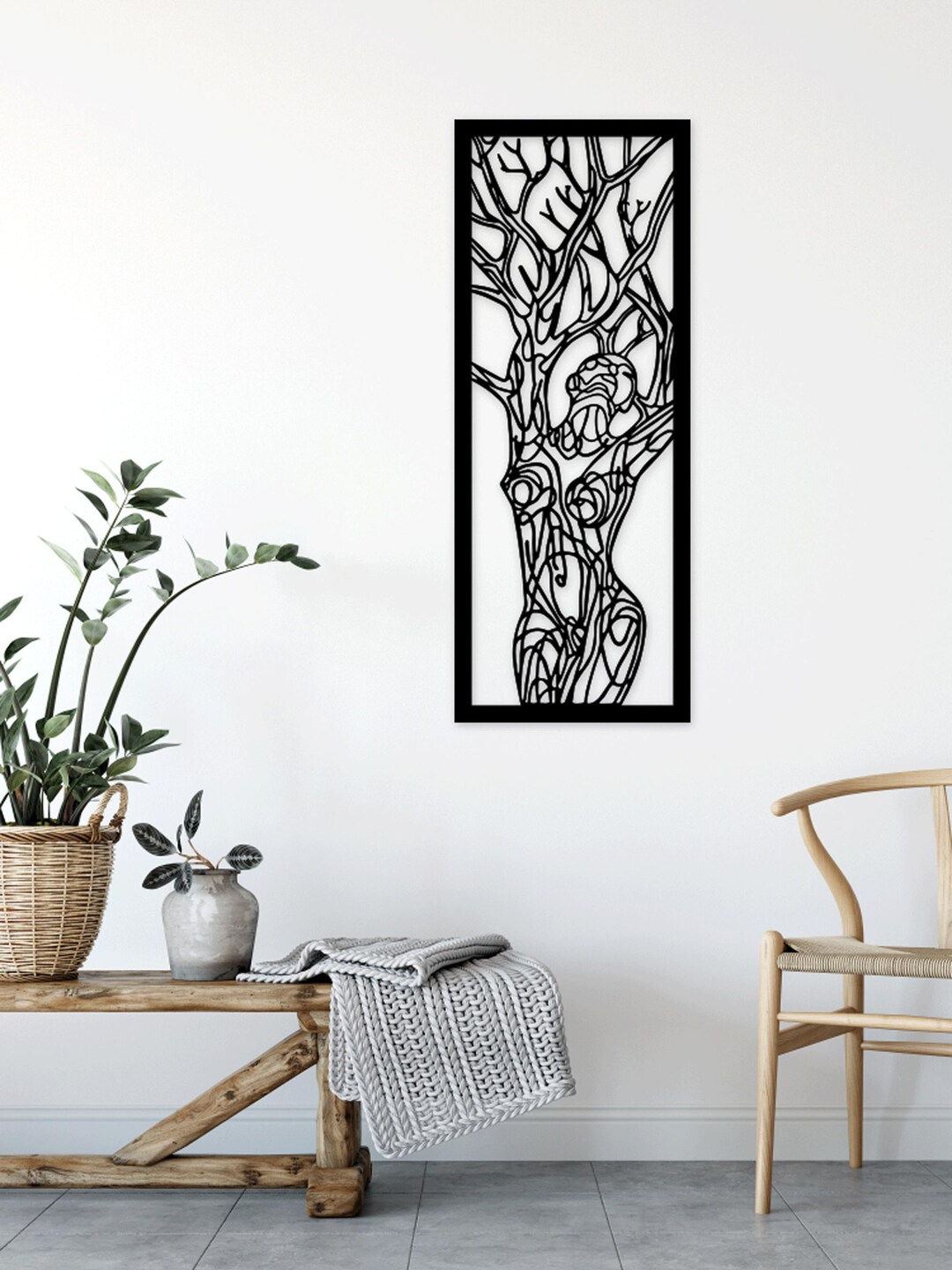 Tree Branches Laser Cut File: Wall Art, Engraving, CNC Template ...