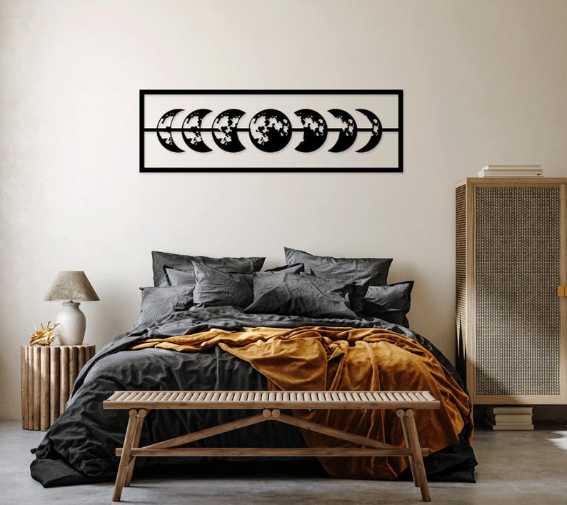 Phases of the Moon Laser Cut SVG DXF Files - Wall Sticker, Engraving ...