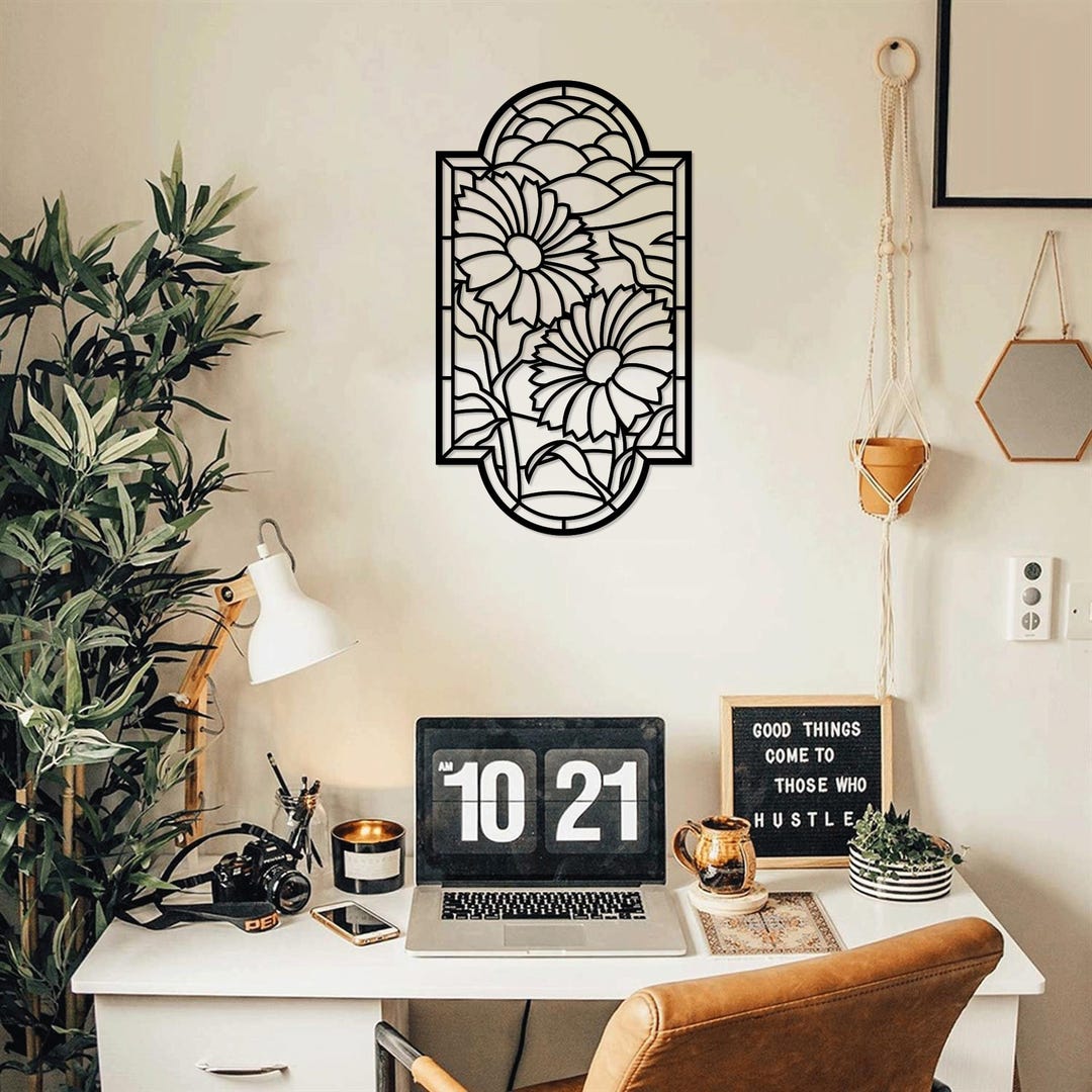 Sunflower Laser Cut File: Wall Art, Engraving, CNC Router (digital ...