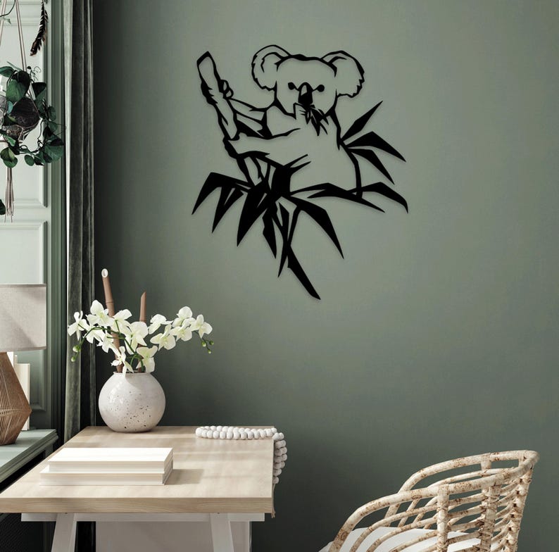 Koala Laser Cut SVG DXF Files - Wall Sticker, Engraving Decal ...