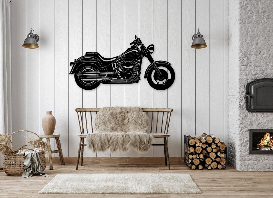 Vintage Retro Chopper Laser Cut SVG DXF Files - Wall Sticker, Engraving ...
