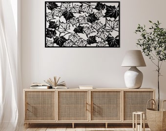 Leaves Design Laser Cut Svg Dxf Files Wall Sticker Engraving Decal ...