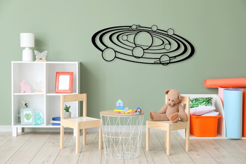 Solar System Planets Laser Cut SVG DXF Files - Wall Sticker, Engraving ...