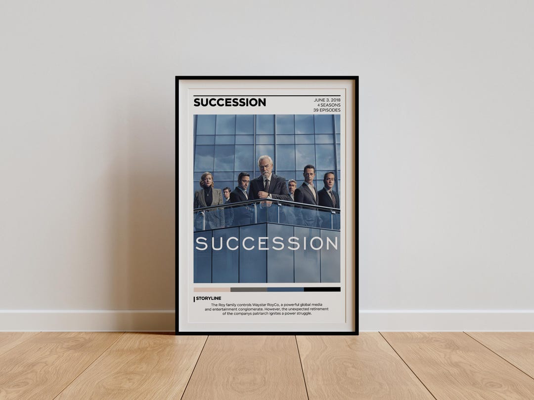 Succession Tv Series Poster iconic TV Series Art High-quality ...
