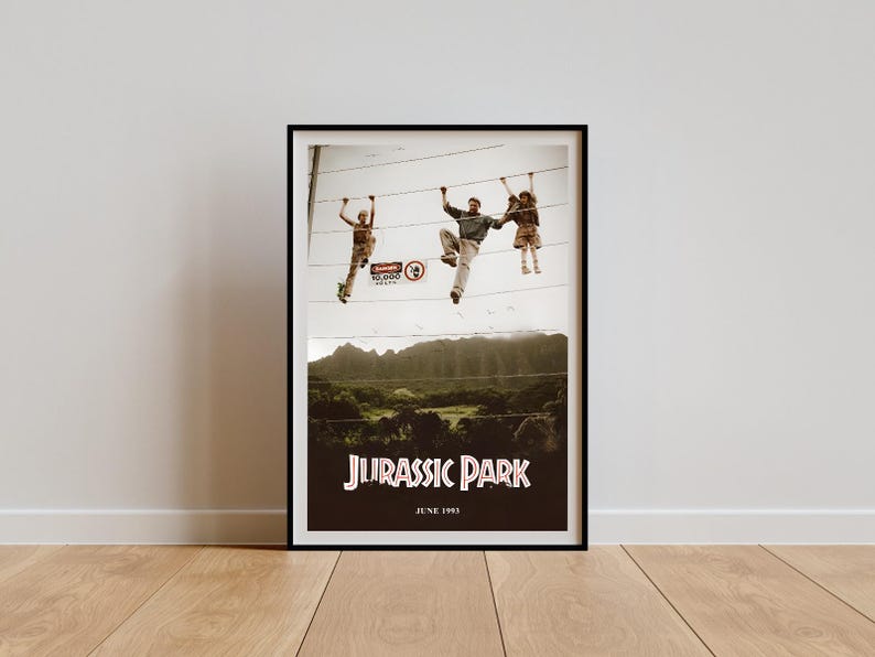 Jurassic Park Poster Jurassic Park Wall Art Bring Dinosaurs to Life ...