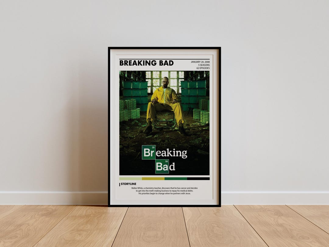 Breaking Bad Iconic TV Series Poster Design Walter White Poster ...