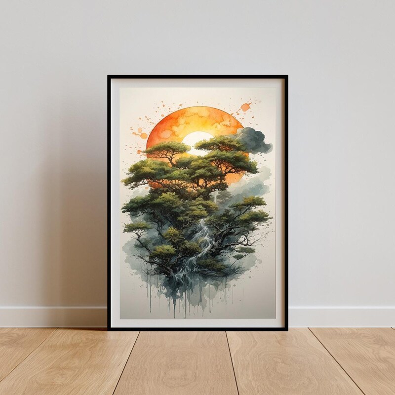 Serene Landscape - Etsy