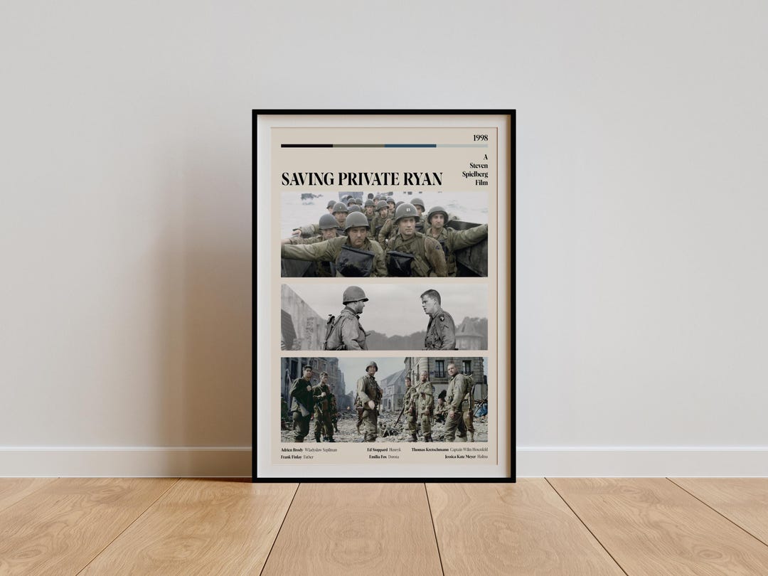 Saving Private Ryan Movie Poster Modern Retro Movie Poster TV Show ...