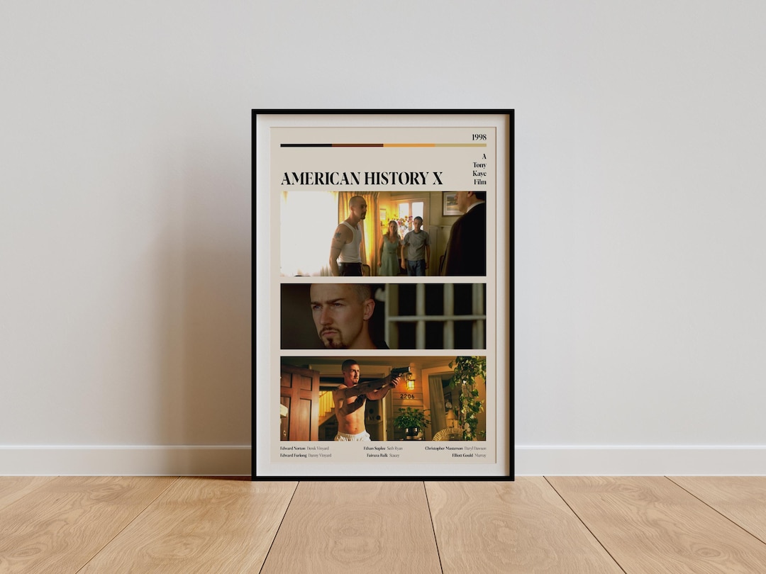 American History X Movie Poster Modern Retro Movie Poster TV Show ...