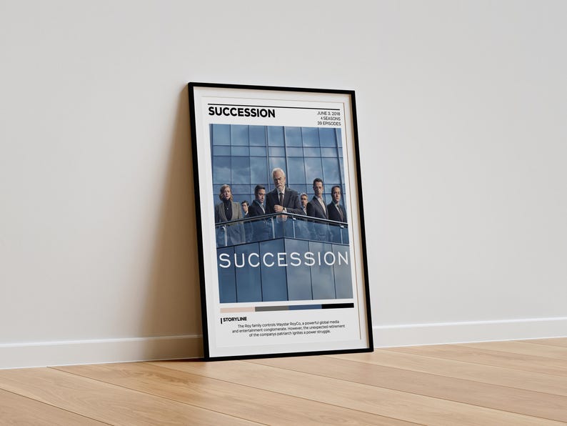 Succession Tv Series Poster iconic TV Series Art High-quality ...