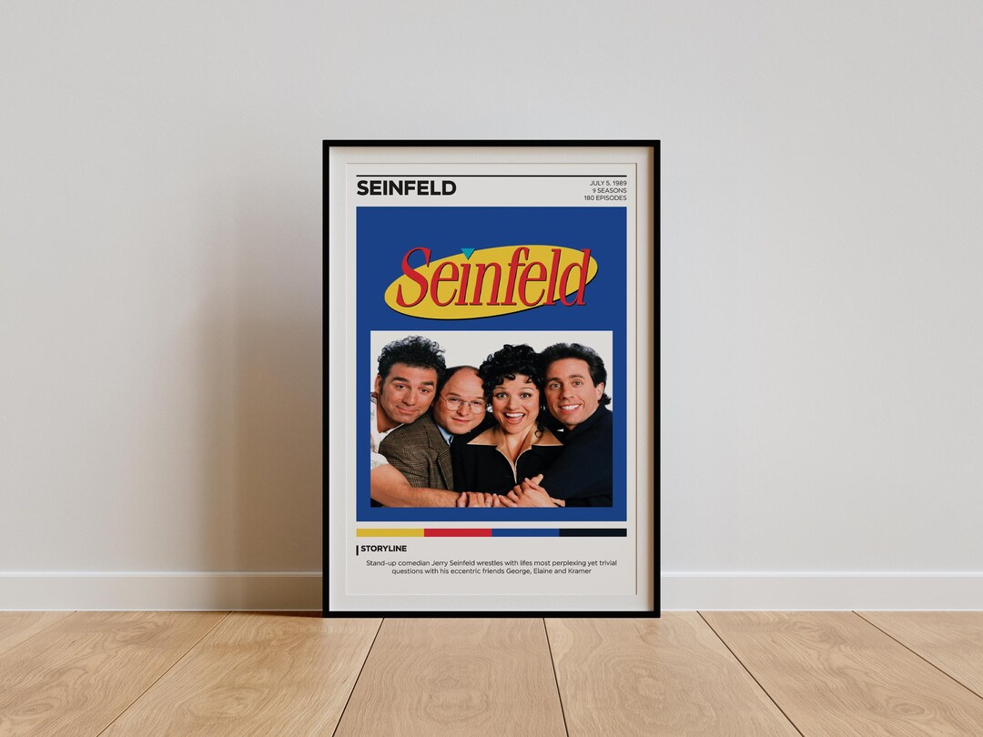 Seinfeld TV Series Poster Iconic Artwork From the Legendary Show Modern ...