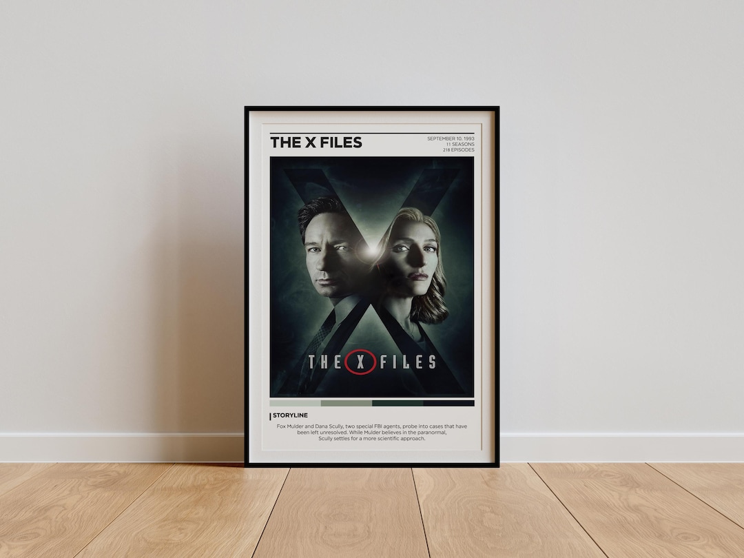 The X Files Poster TV Show Poster Vintage Retro Art Print TV Series ...