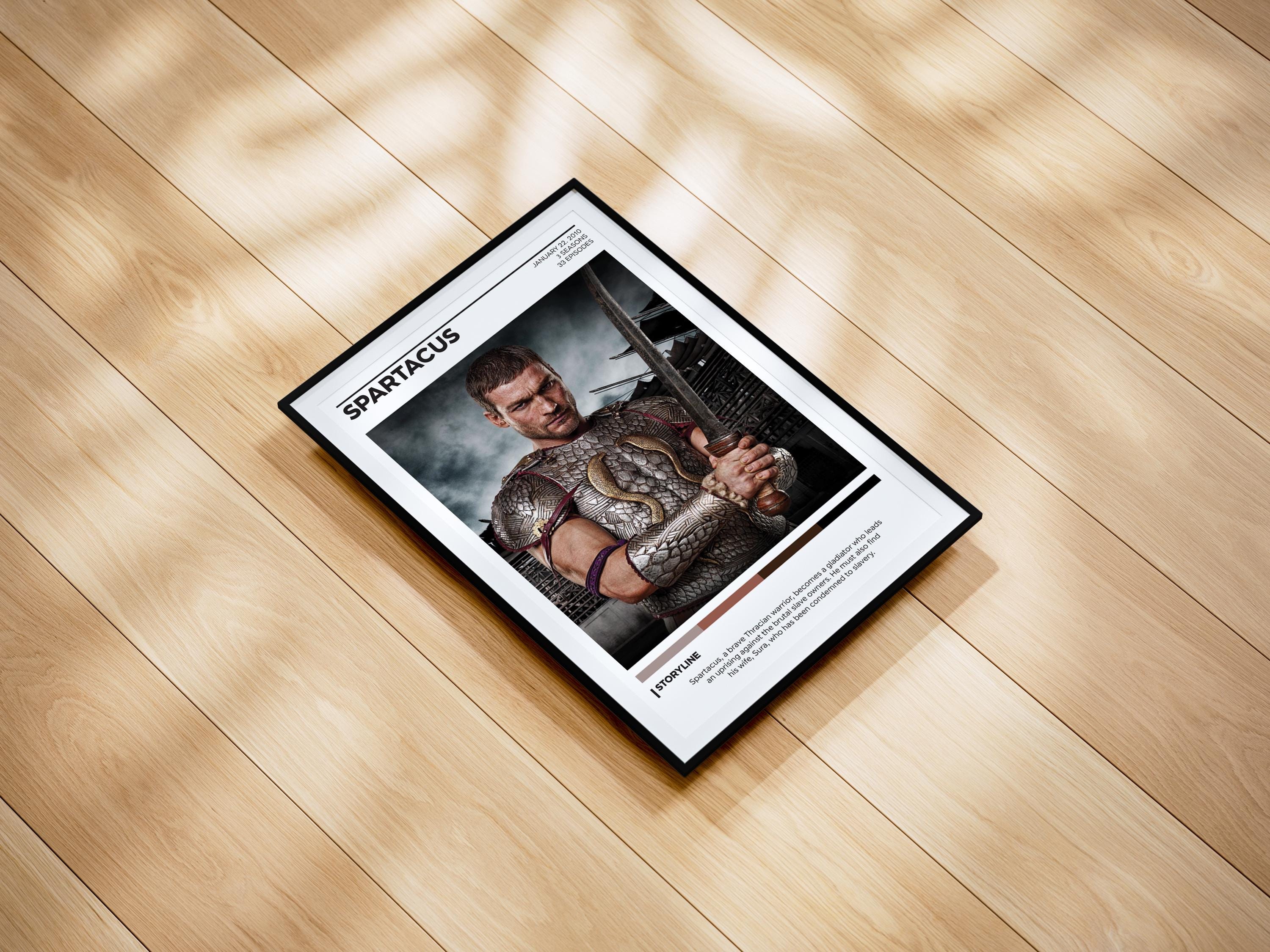 Spartacus Poster TV Show Poster Vintage Retro Art Print TV Series ...