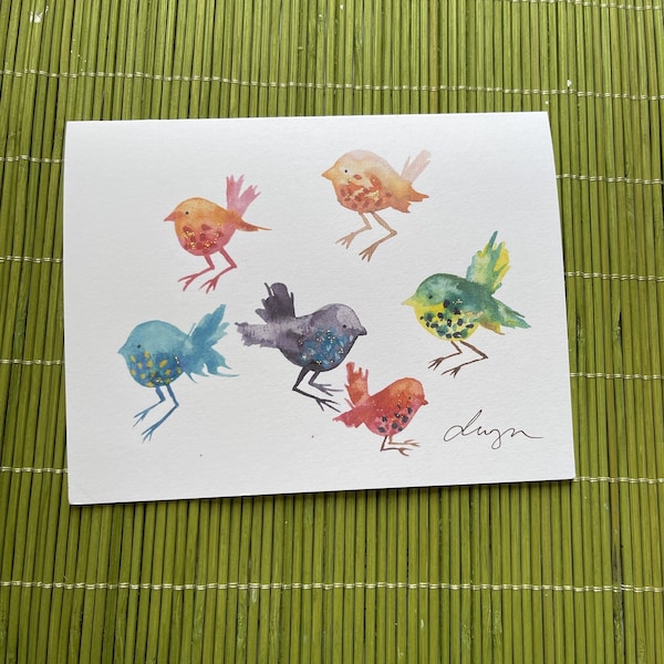 Bird Greeting Card - Etsy