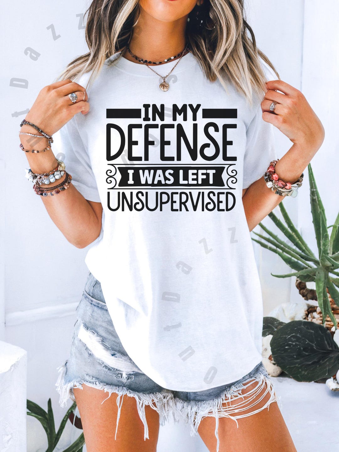 Comfort Colors® Humorous Unisex T-shirt "in My Defense I Was Left ...