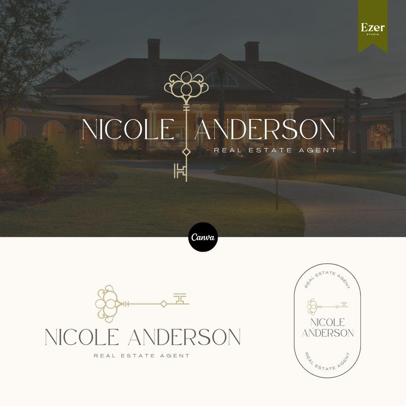 Editable Realtor Logo Design | Canva Real Estate Logo | Property Logo ...